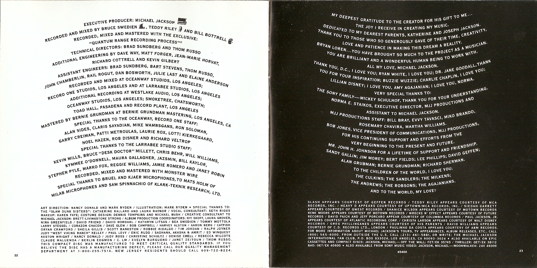 Michael Jackson Dangerous : Booklet12 canada | CD Covers | Cover ...